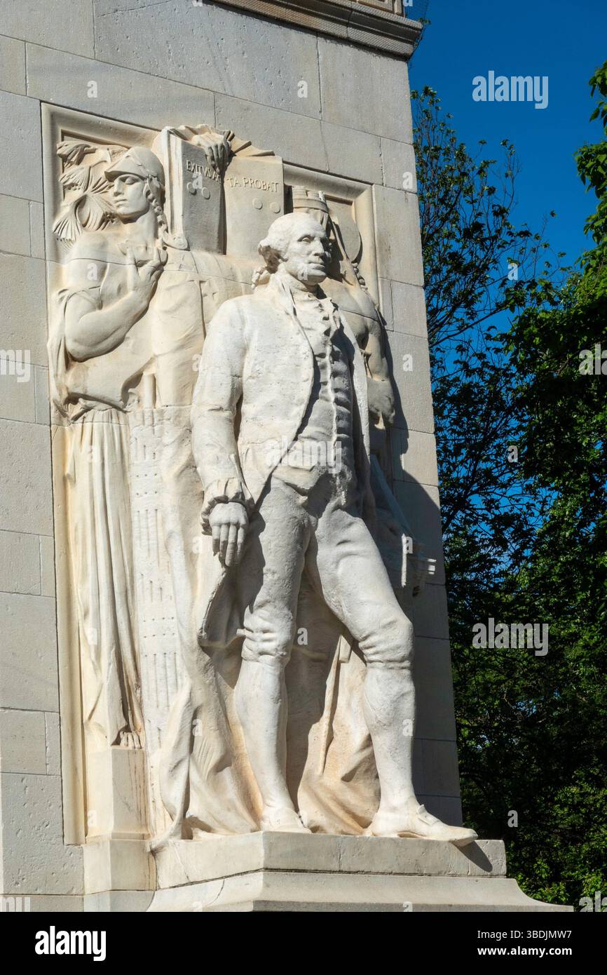 The Washington Square arch is a memorial to the presidential ...