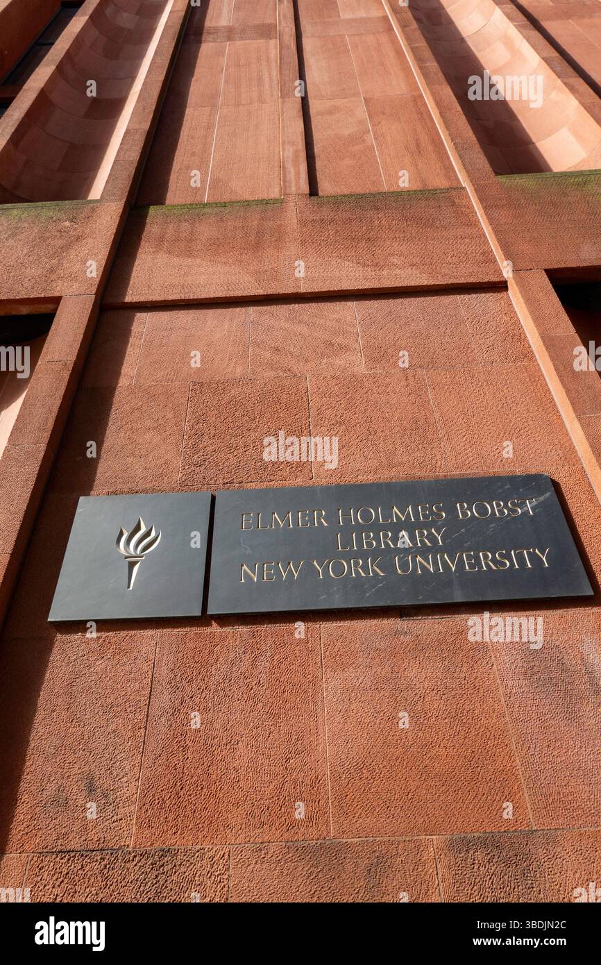 NYU Library, Washington Square park, NYC, USA Stock Photo - Alamy