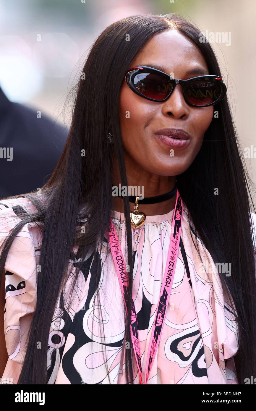 Monaco, Monaco. 24th May, 2025. Model Naomi Campbell looks on in the ...