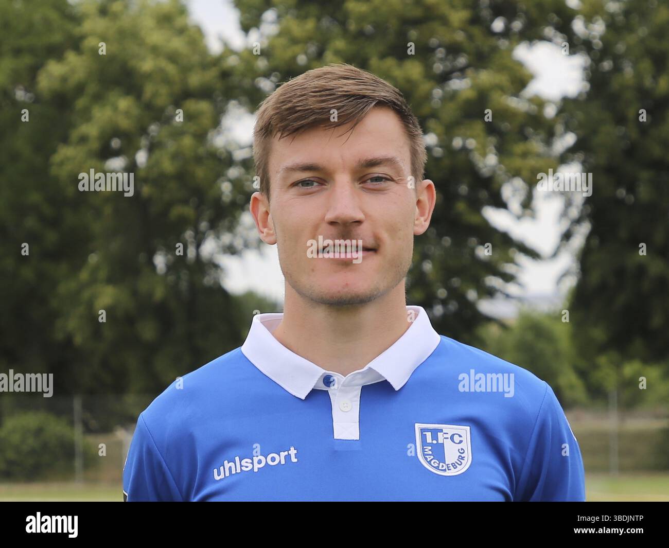 French footballer Charles-Elie Laprevotte from 1.FC Magdeburg DFB 3 ...