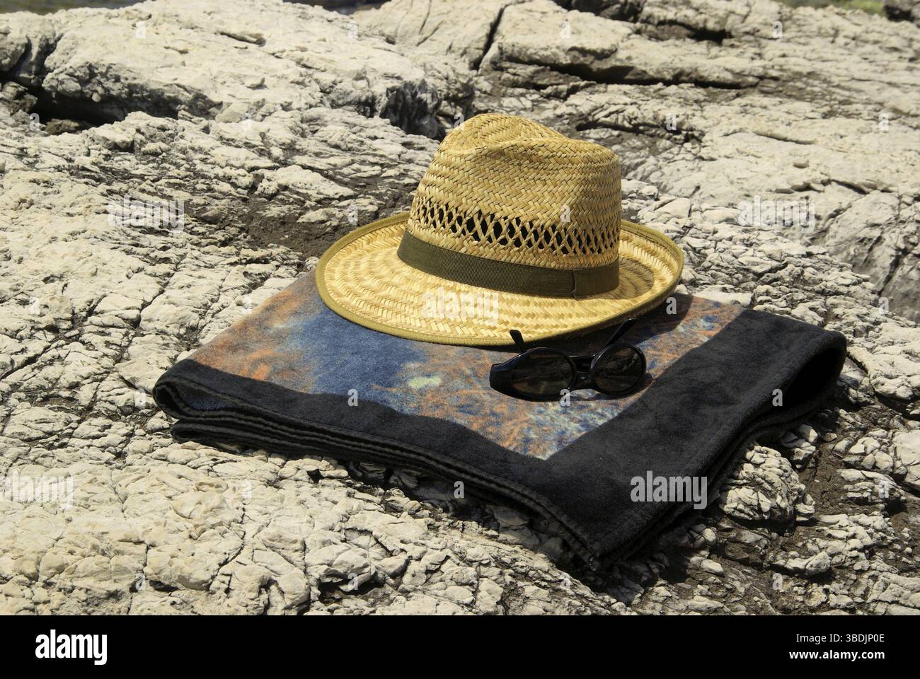 Hut am Strand, Hut am Strand Stock Photo - Alamy