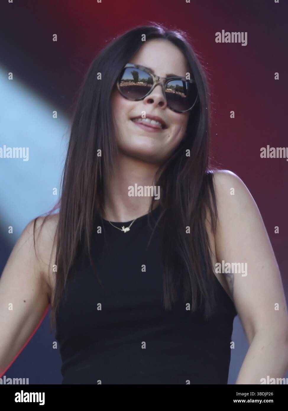 German singer and songwriter Lena Meyer-Landrut at Stars for Free in ...