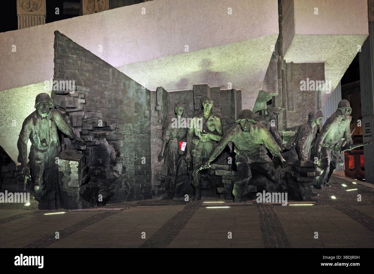 The monument over the heroes of the Warsaw Uprising, on the Krasinskich ...