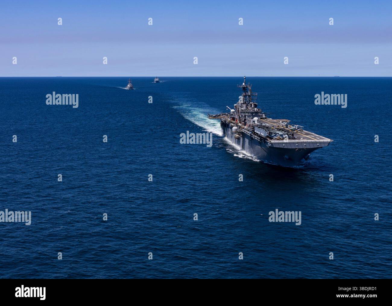ATLANTIC OCEAN (May 22, 2025) The Wasp-class amphibious assault ship ...