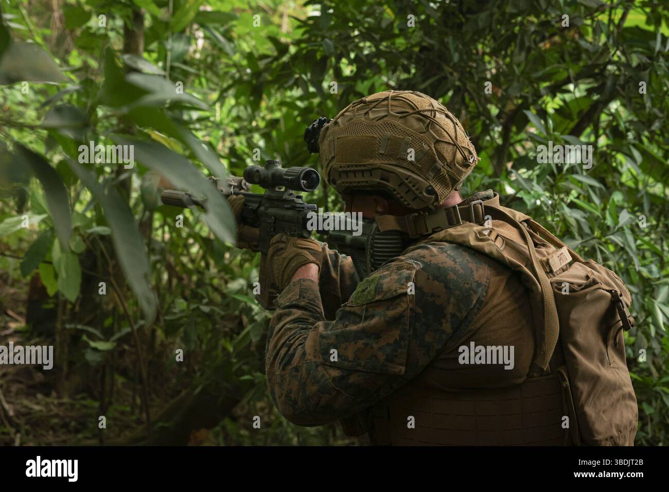 U.S. Marine Corps Lance Cpl. Adam Pitts, a rifleman with 3d Littoral ...