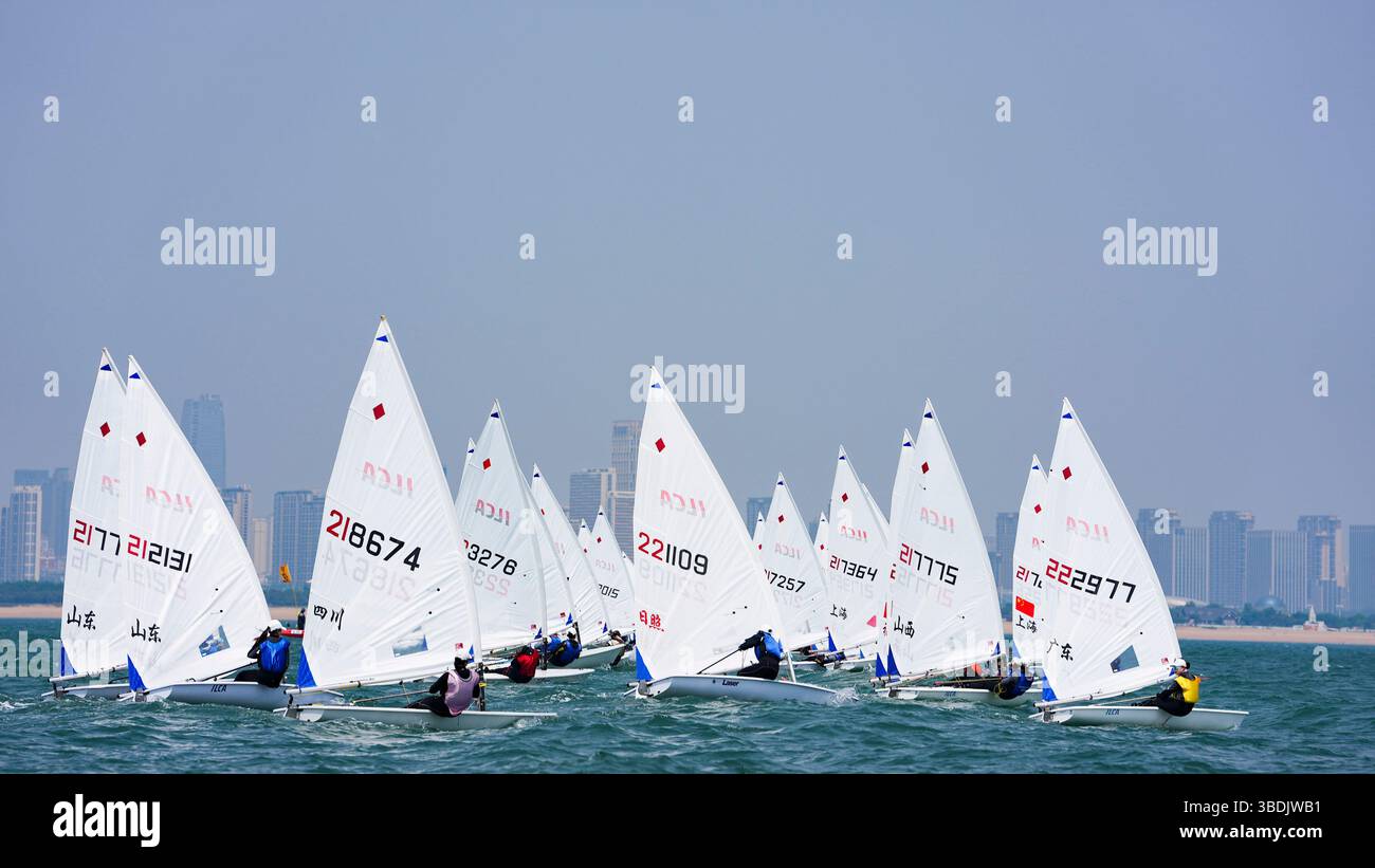 Athletes participating in the 2025 National Sailing Championships (ILCA ...