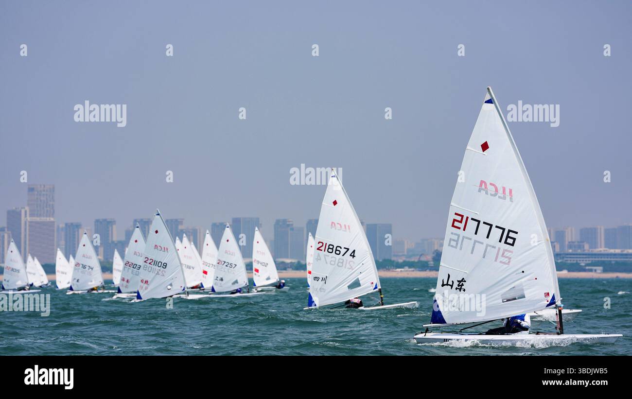 Athletes participating in the 2025 National Sailing Championships (ILCA ...