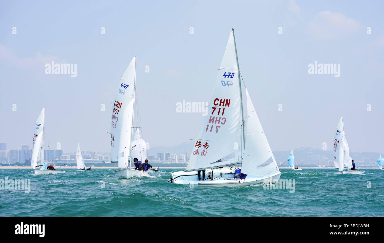 Athletes participating in the 2025 National Sailing Championships (ILCA ...