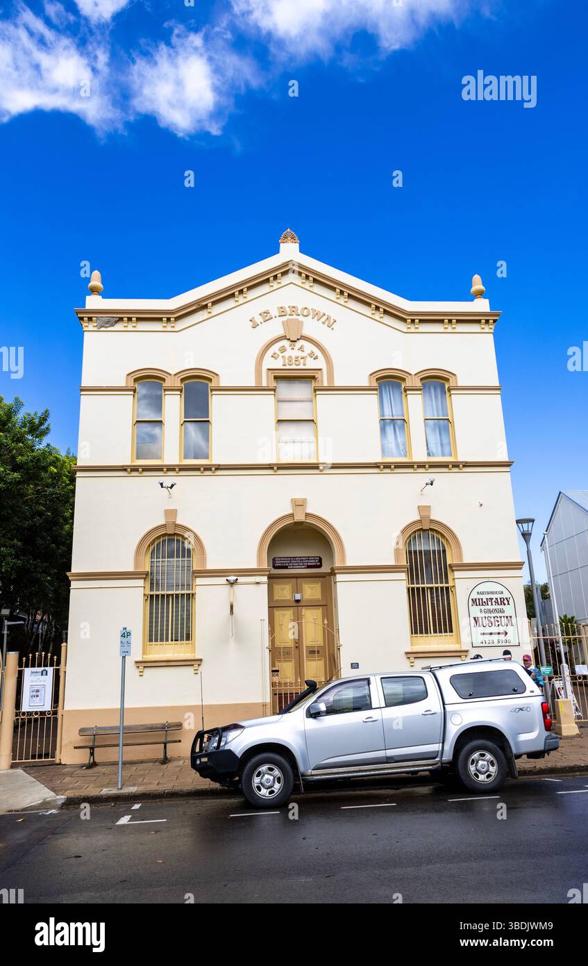 Facade of the J.E. Brown building, built in 1879 in 19th century ...