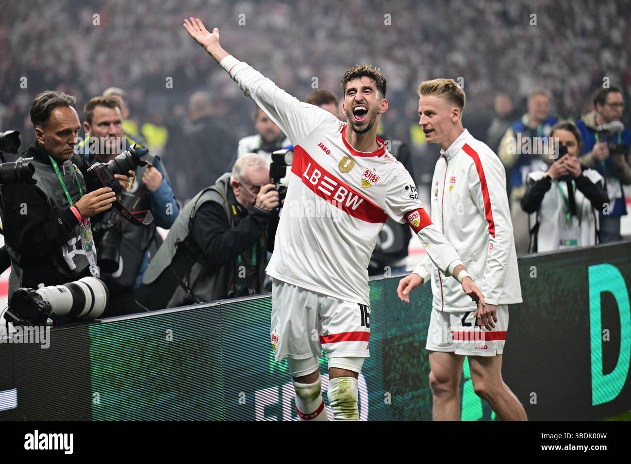 Berlin, Germany. 25th May, 2025. Soccer: DFB Cup, Arminia Bielefeld - VfB Stuttgart, Final ...