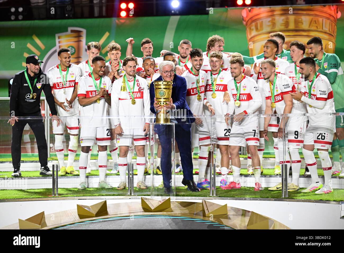 Berlin, Germany. 25th May, 2025. Soccer: DFB Cup, Arminia Bielefeld - VfB Stuttgart, Final ...