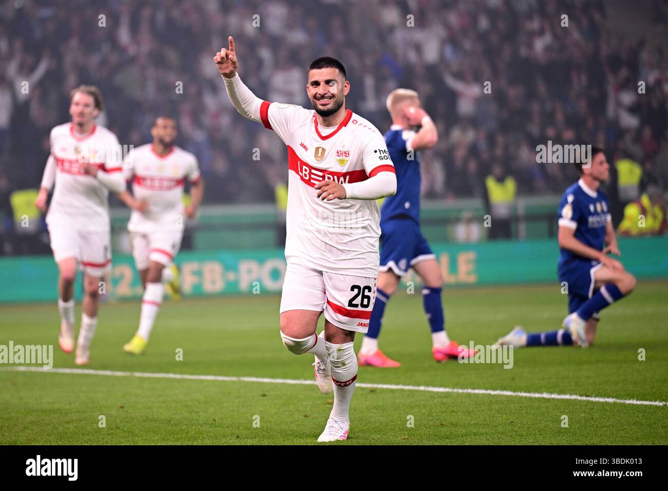 Berlin, Germany. 25th May, 2025. Soccer: DFB Cup, Arminia Bielefeld - VfB Stuttgart, Final ...