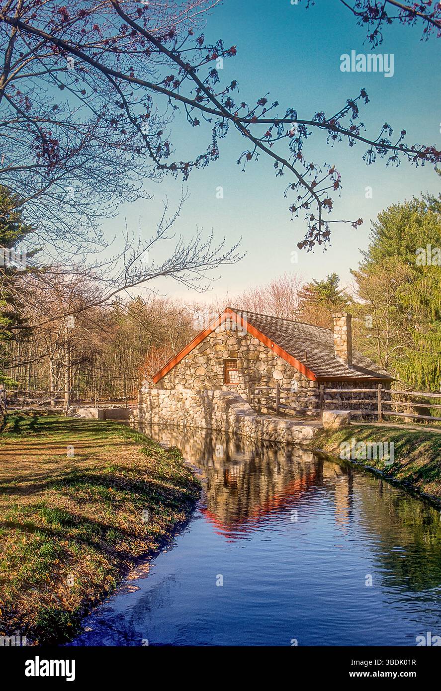 The Wayside Inn Grist Mill in Sudbury, Massachusetts Stock Photo - Alamy