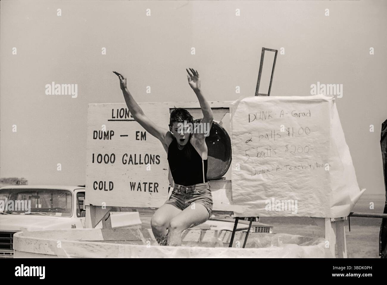 Charity fundraiser Dunk Tank, dunk booth or dunk tank. Vintage ...