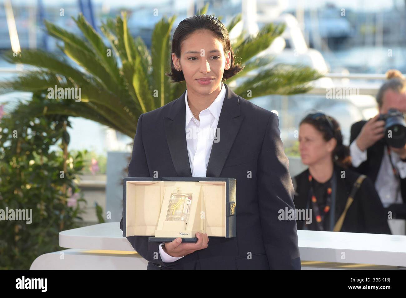 Cannes, France. 24th May, 2025. Nadia Melliti poses with the Best ...