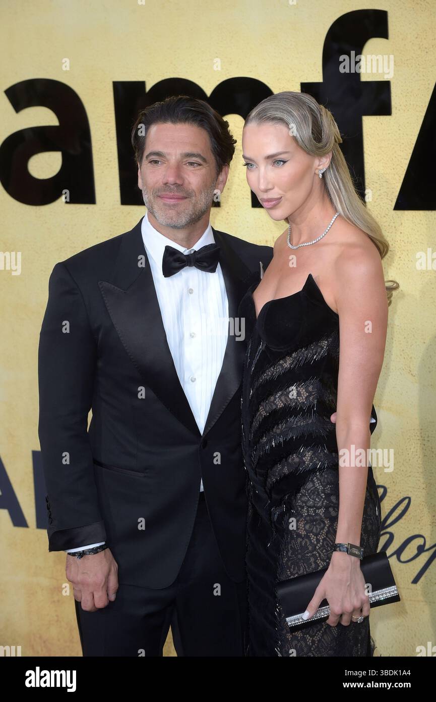 CAP D'ANTIBES, FRANCE - MAY 22: Kyle Mazade attends the amfAR Gala Cannes 2025 presented by ...