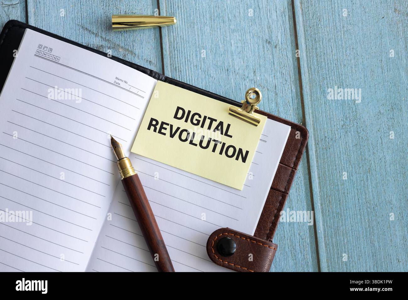 Fourth (4th) Industrial Revolution in handwriting on white background ...