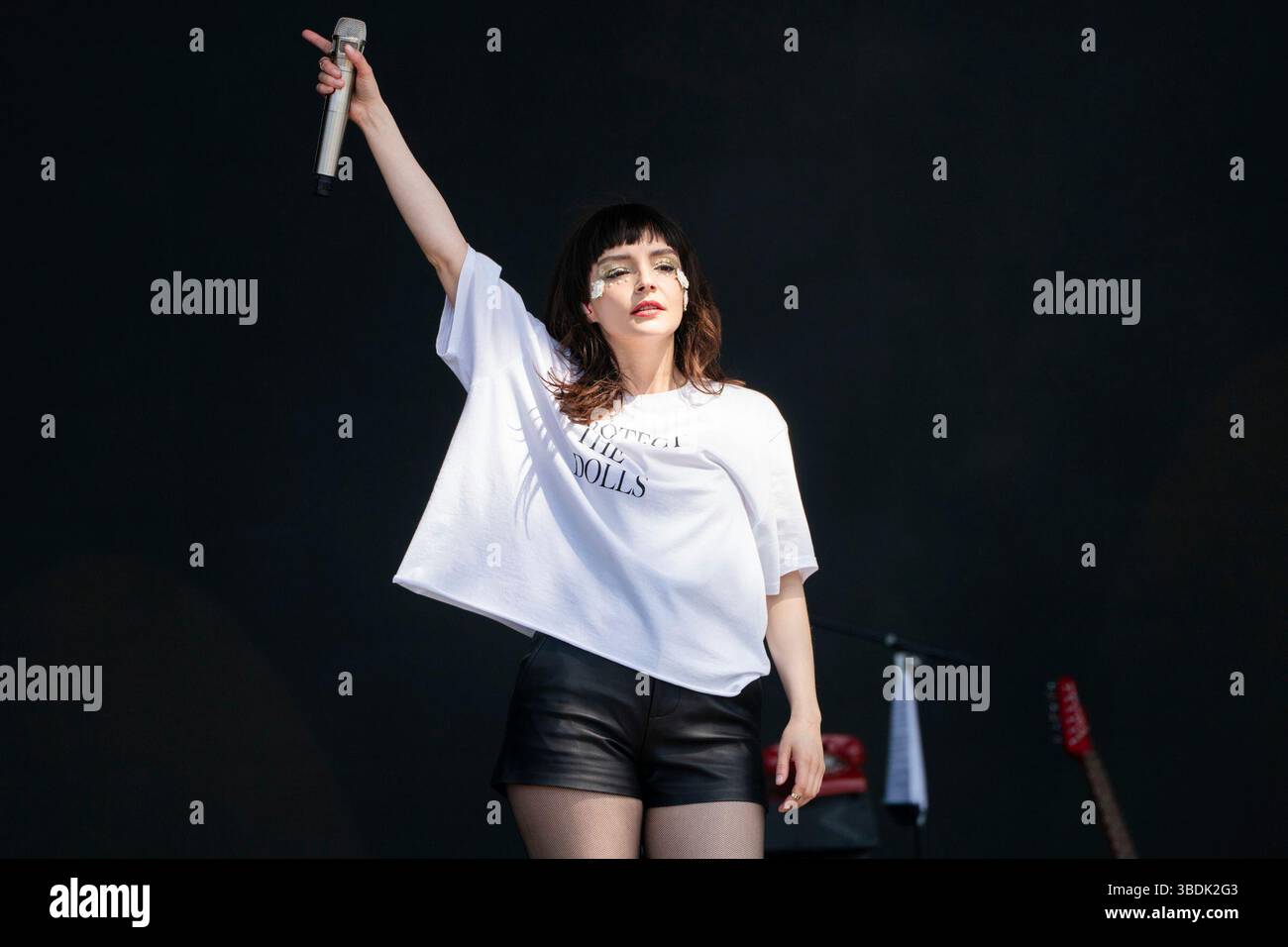 Lauren Mayberry performs at the 2025 BottleRock Napa Valley on Saturday ...