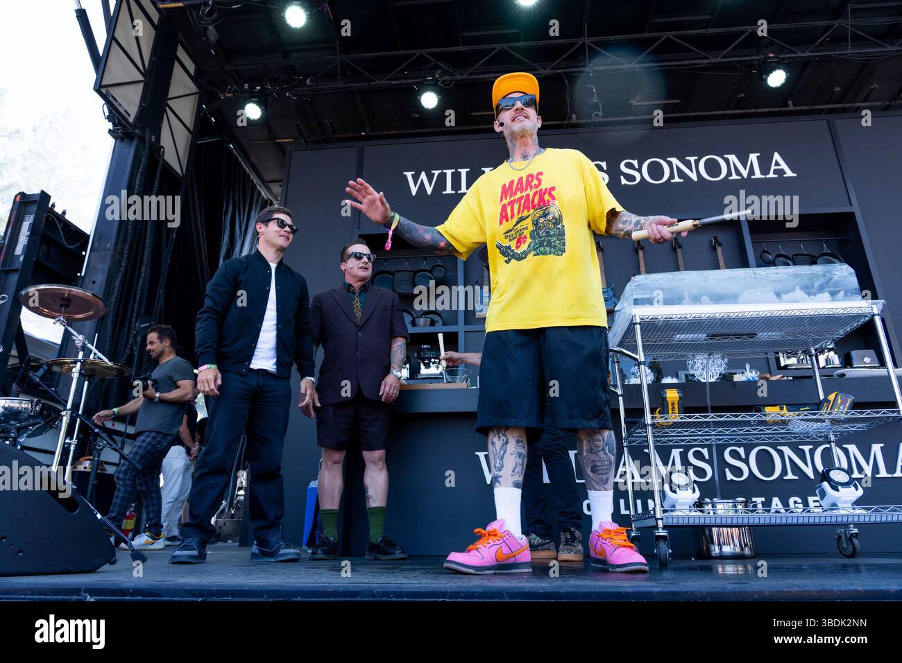 Adam DeVine, from left, Tre Cool, and Michael Voltaggio are seen on the ...