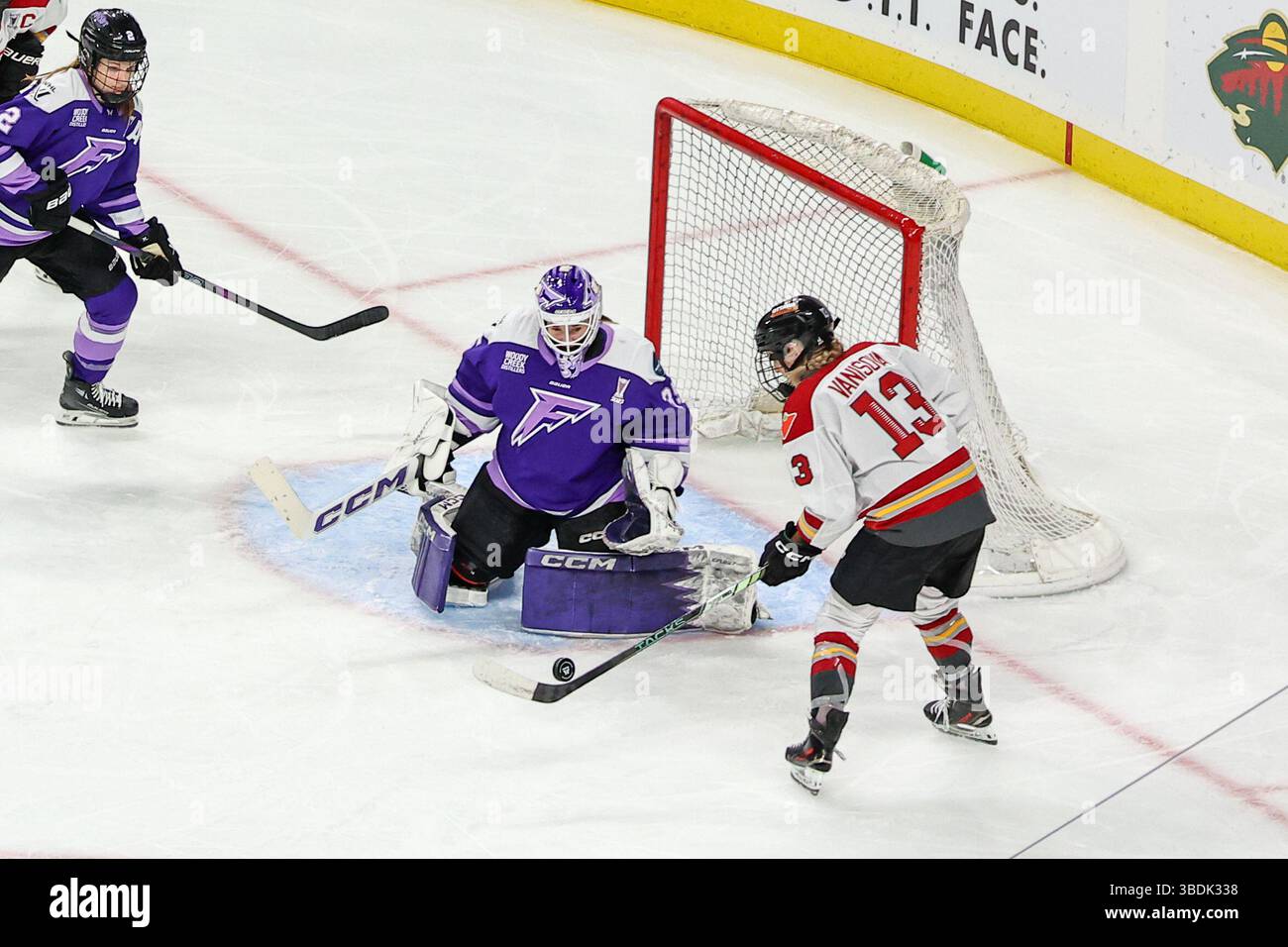 May 24th, 2025: Ottawa Charge forward Tereza Vanisova (13) handles the ...