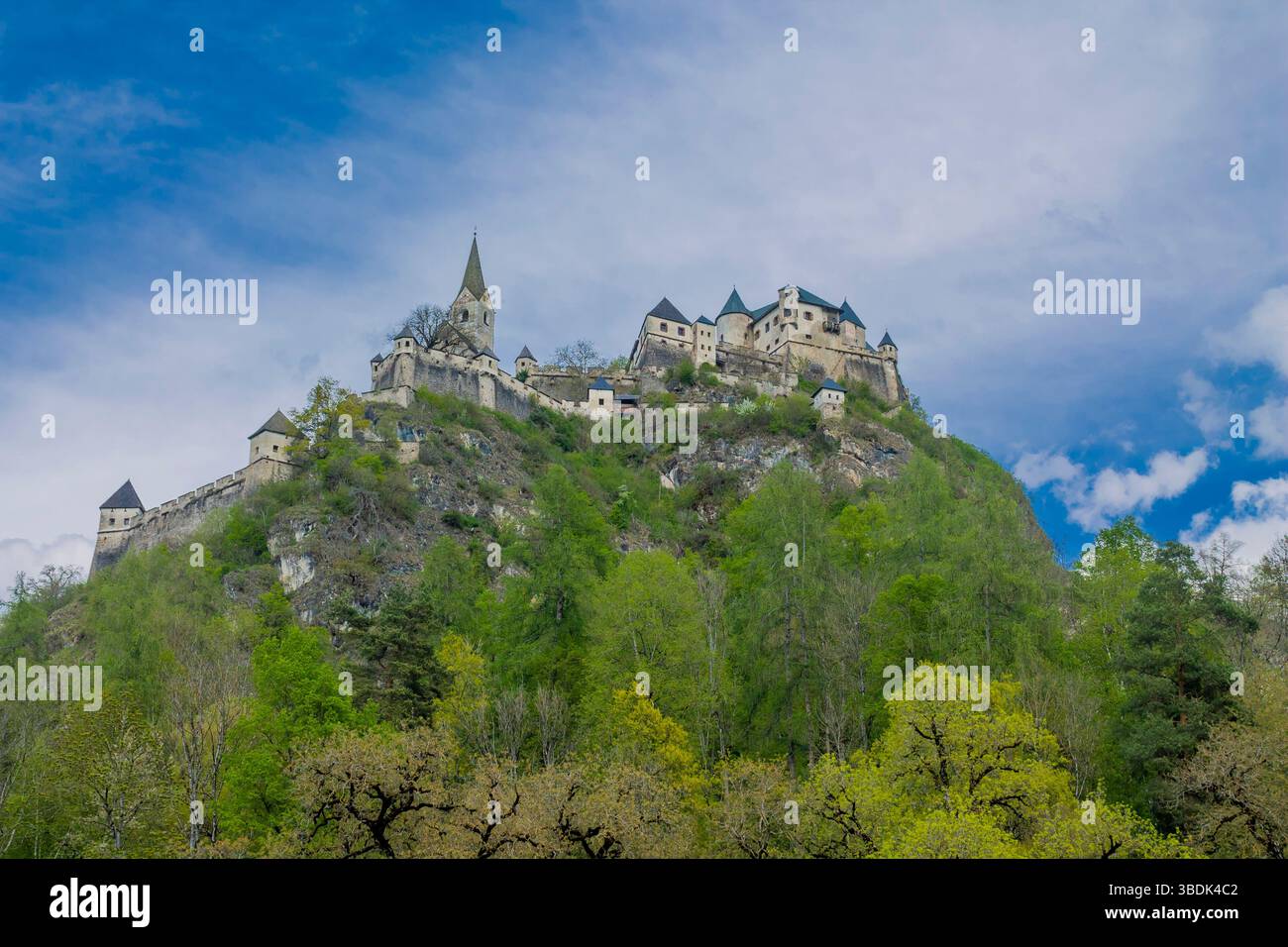 Burg Hochosterwitz castle with towers and fortifications in Austria ...