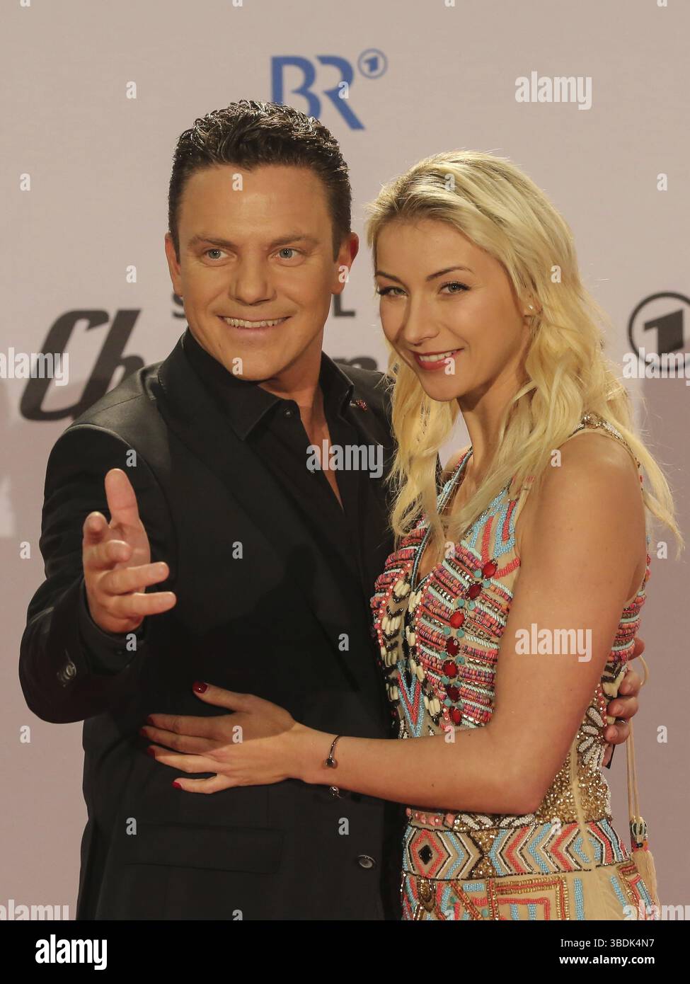 Singer Stefan Mross and singer Anna-Carina Woitschack at ...
