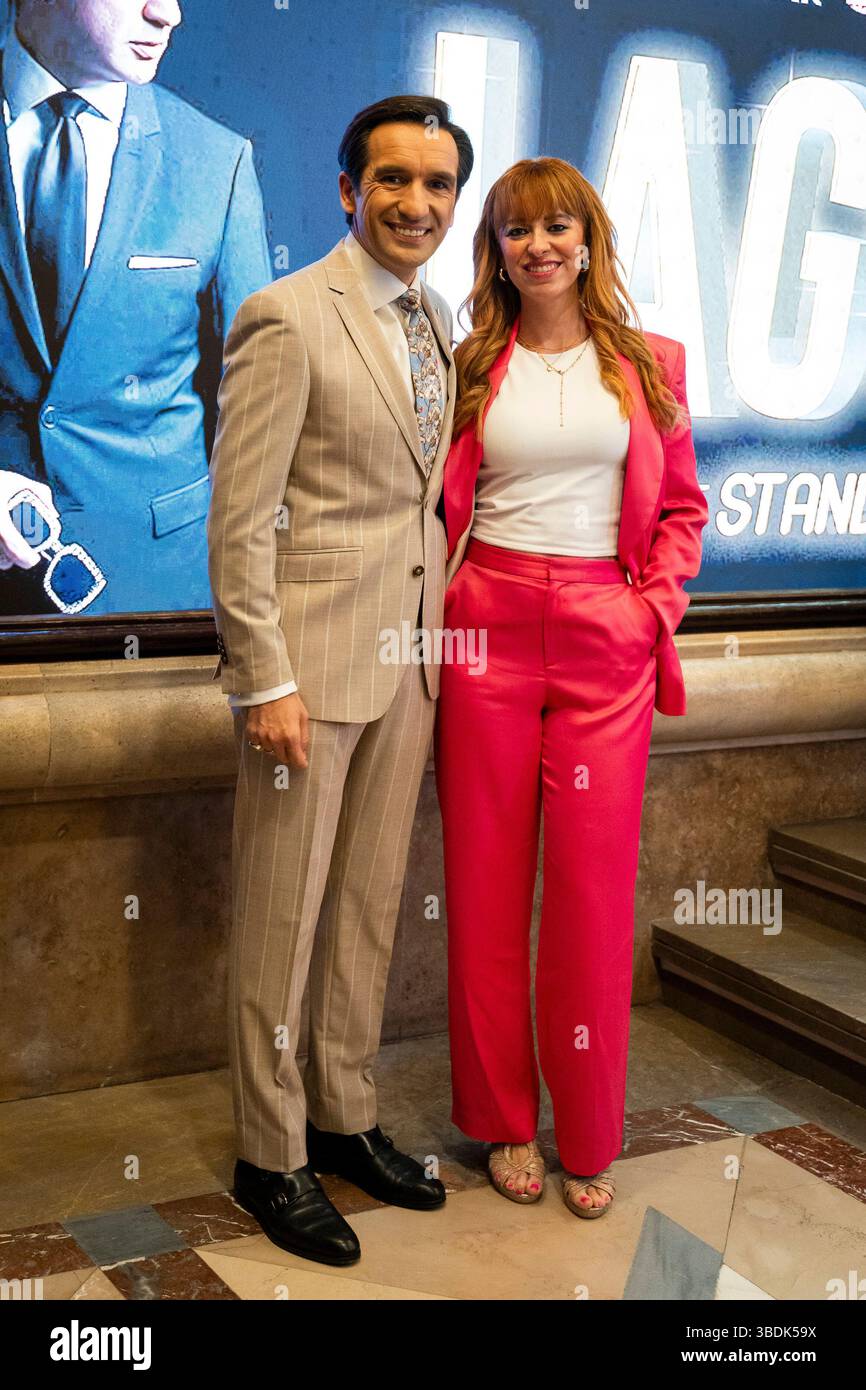 Miguel Lago and company attend to 'Lago Comedy Club' premiere at Teatro ...