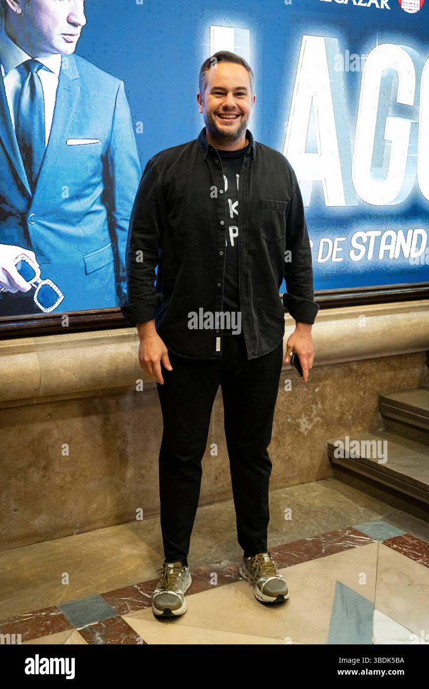 Jorge Blas attends to 'Lago Comedy Club' premiere at Teatro Alcazar on May 24, 2025 in Madrid ...