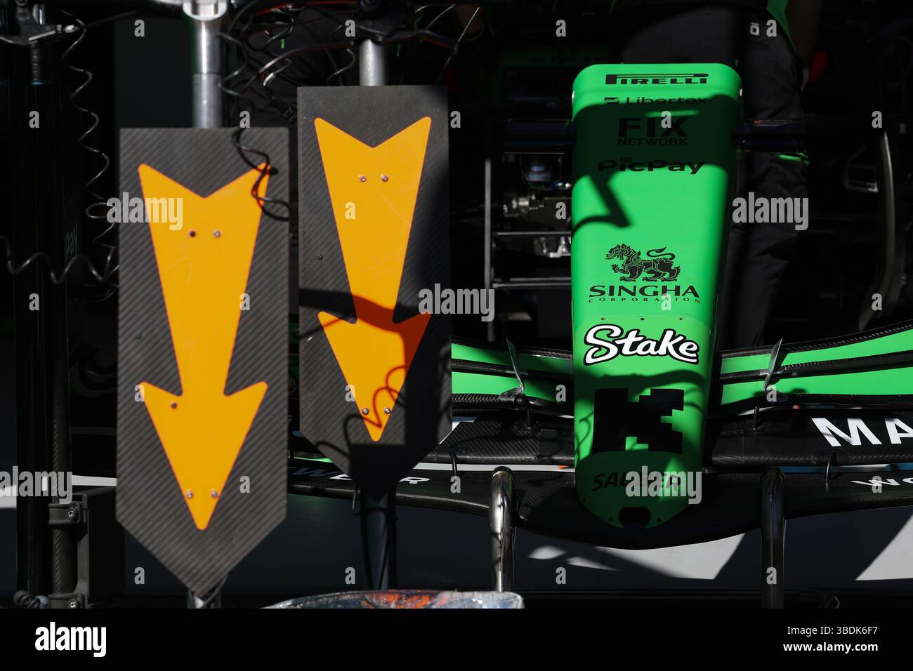 Stake pit during the 2025 Formula One Monaco Grand Prix, 8th round of ...