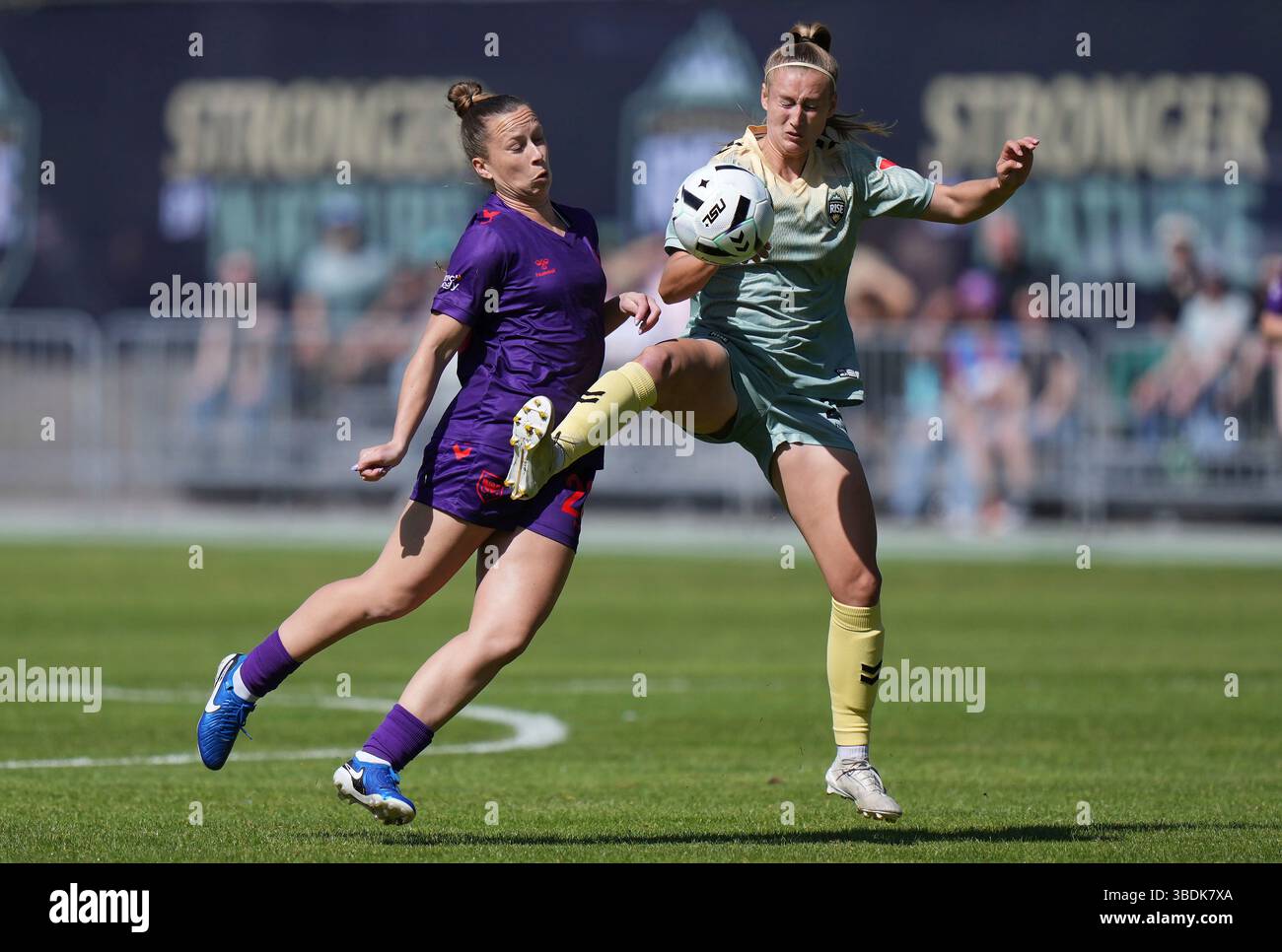 Vancouver Rise's Josie Longhurst, right, and Calgary Wild's Meggie ...