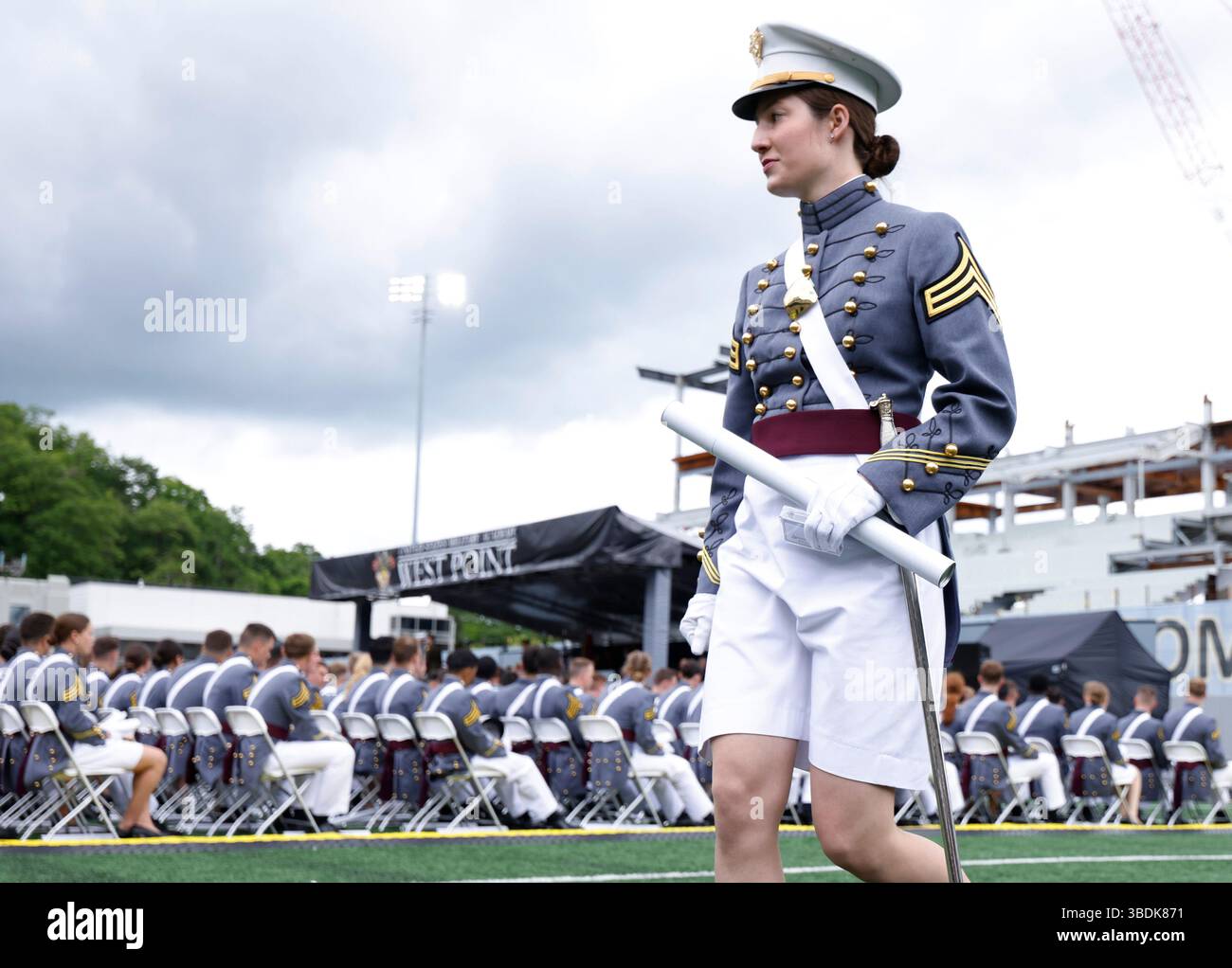 West Point, United States. 24th May, 2025. Cadet graduates receive ...