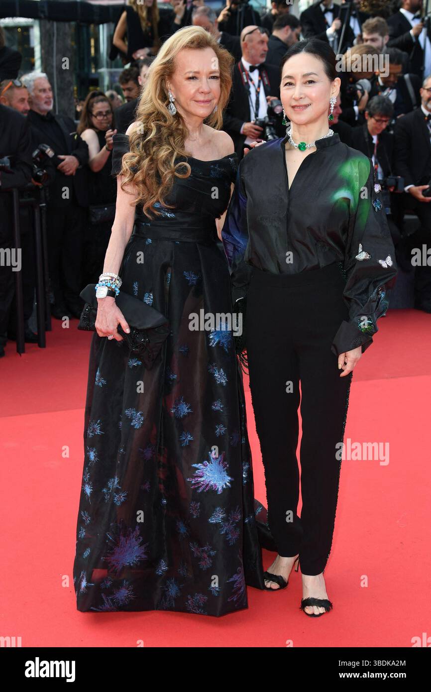 Cannes, France. 24th May, 2025. Caroline Scheufele and Pansy Ho ...