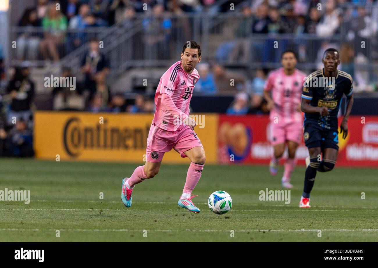 Philadelphia, United States Of America. 18th May, 2025. Lionel Messi ...