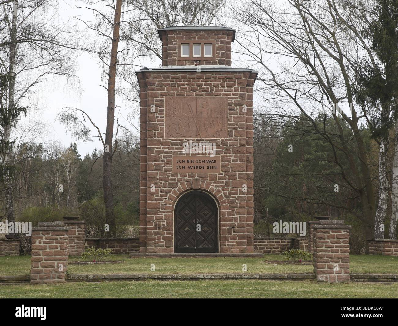 View of the Dolle death march memorial Stock Photo - Alamy
