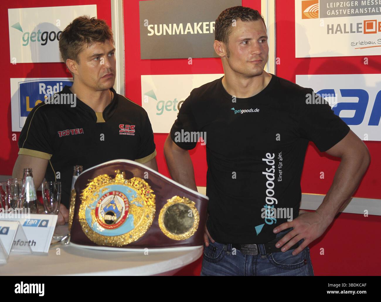 Coach Dirk Dzemski and WBO World Boxing Champion Robert European ...