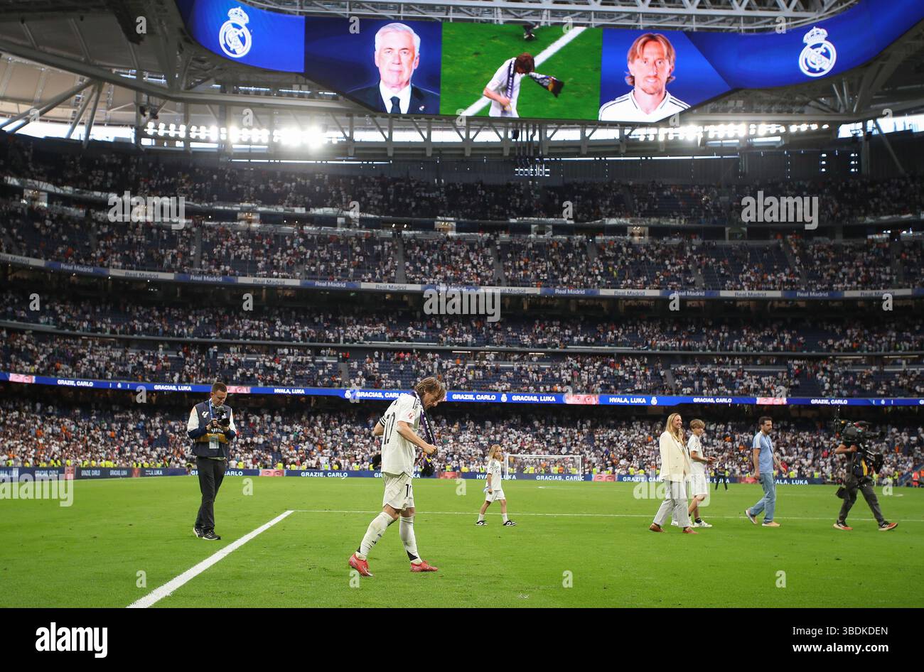 Madrid, Spain. 24th May, 2025. Luka Modric during his last match in a ...