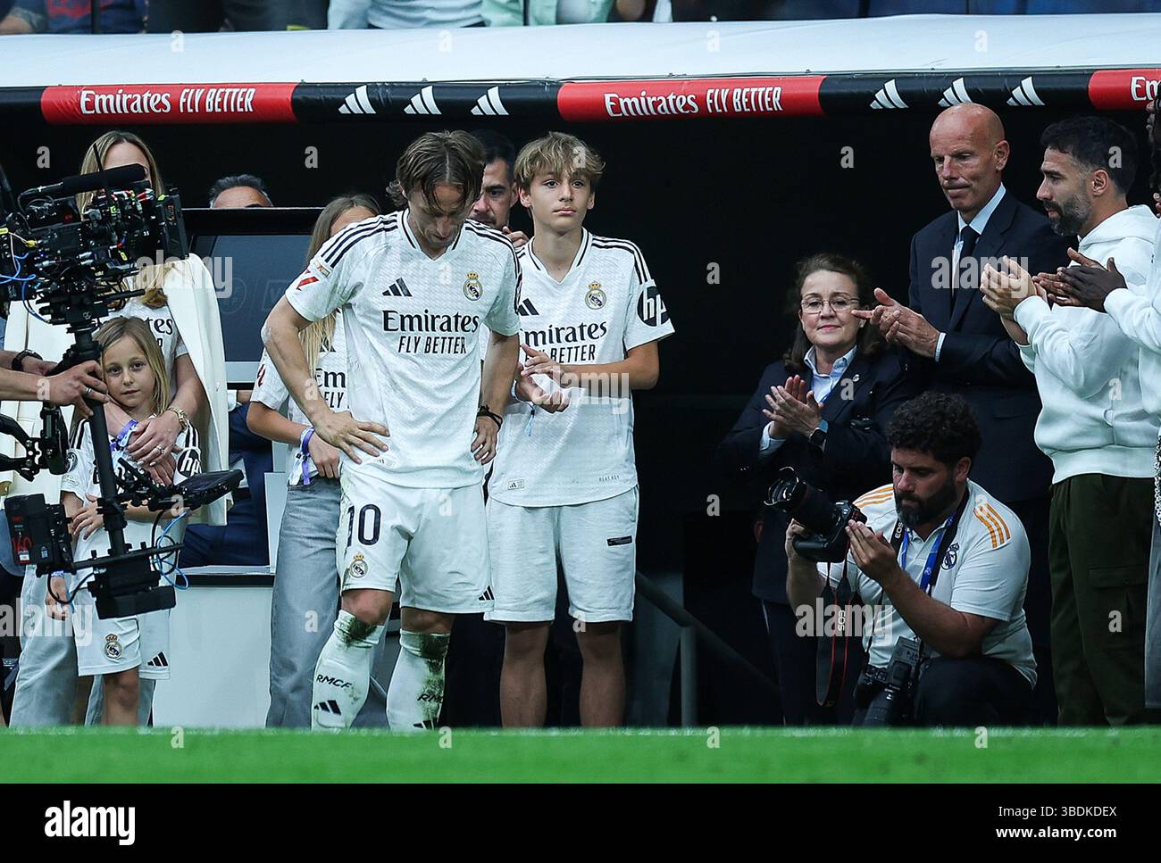 Madrid, Spain. 24th May, 2025. Luka Modric with his family during his ...