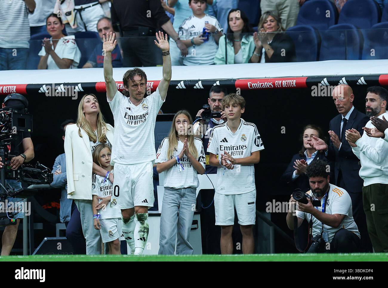 Madrid, Spain. 24th May, 2025. Luka Modric with his family during his ...