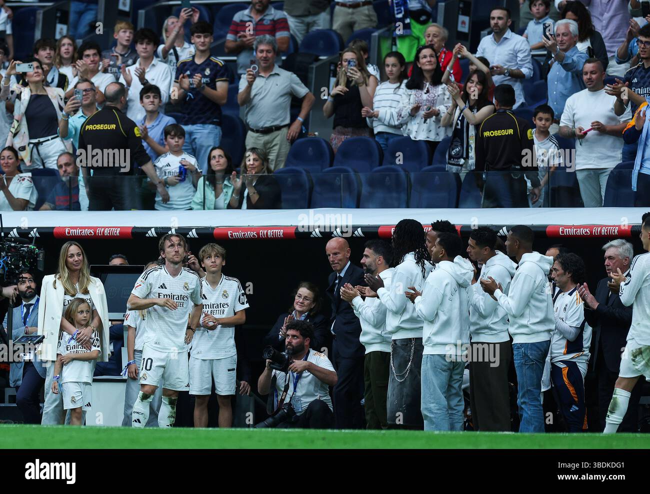 Madrid, Spain. 24th May, 2025. Luka Modric with his family during his ...