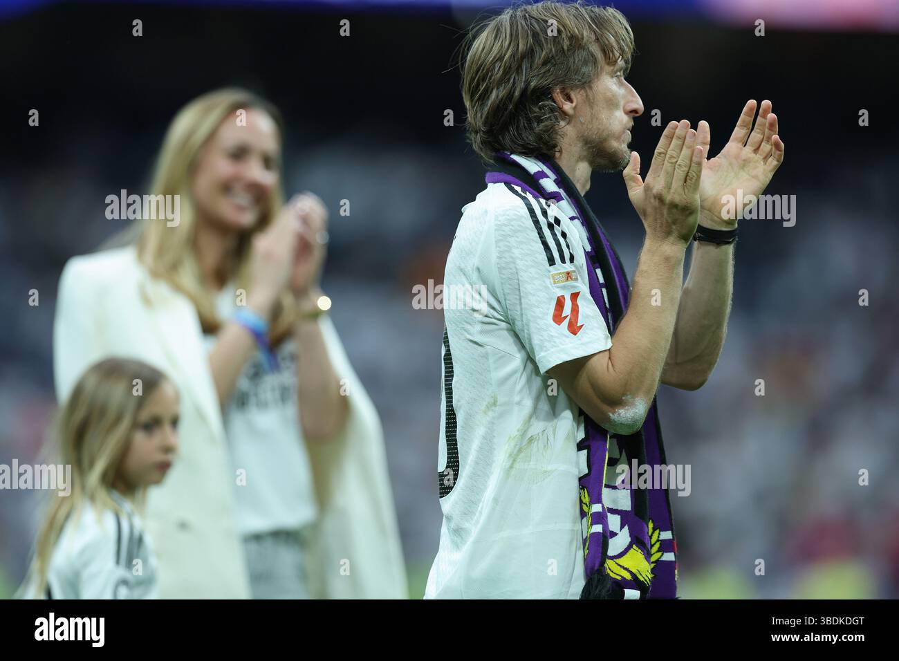 Madrid, Spain. 24th May, 2025. Luka Modric with his family during Luka ...