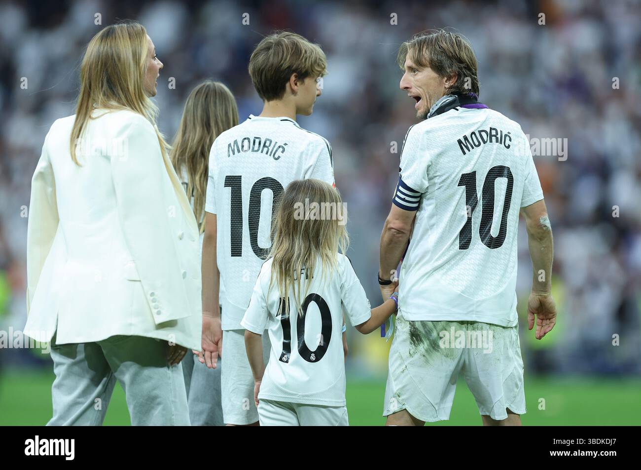 Madrid, Spain. 24th May, 2025. Luka Modric with his family during Luka ...