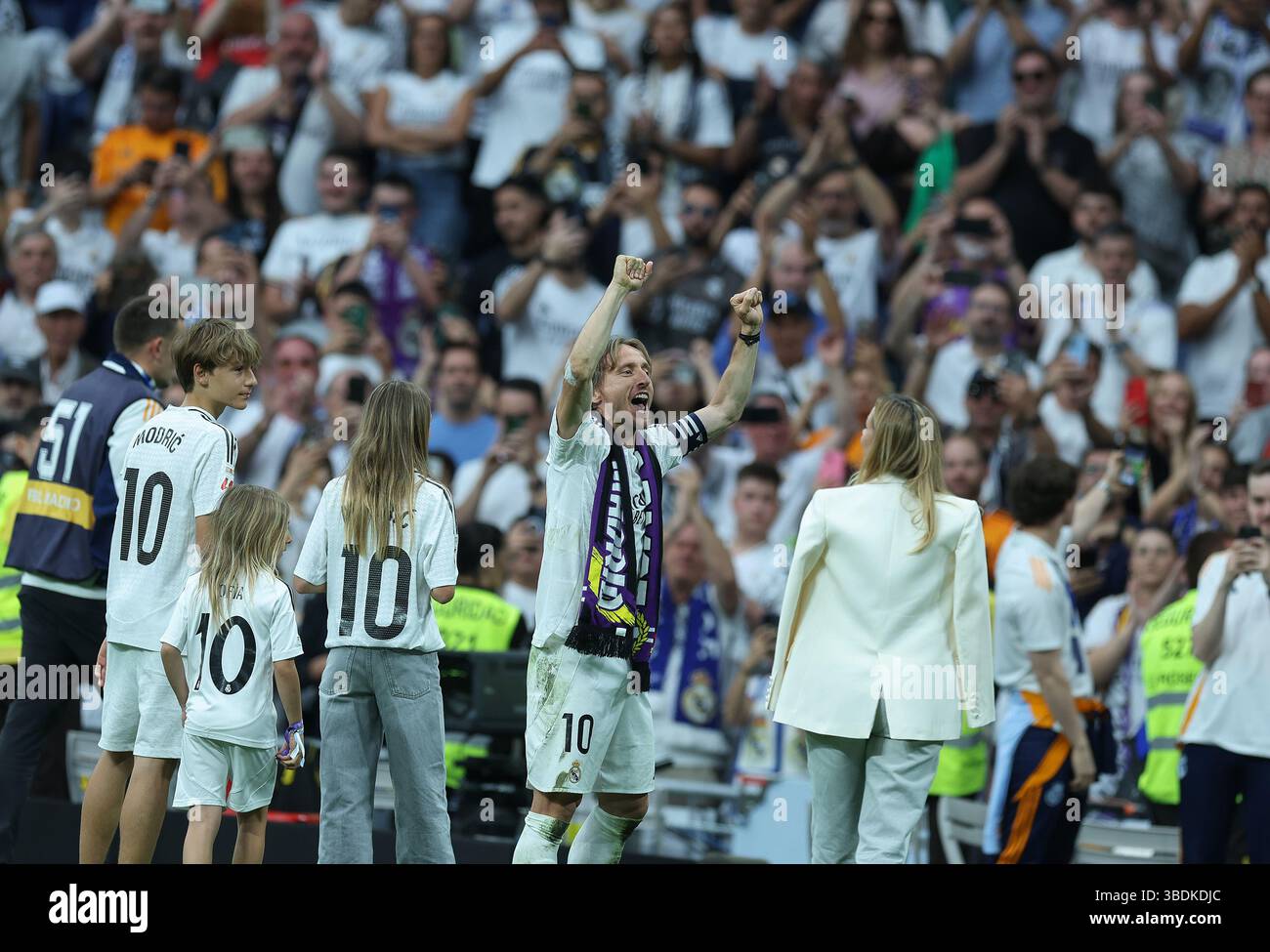 Madrid, Spain. 24th May, 2025. Luka Modric with his family during Luka ...