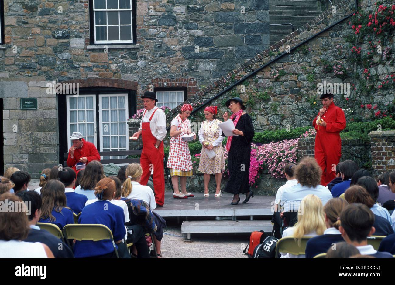 Performance at castle Cornet, St. Peter Port, Guernsey, Channel Islands ...