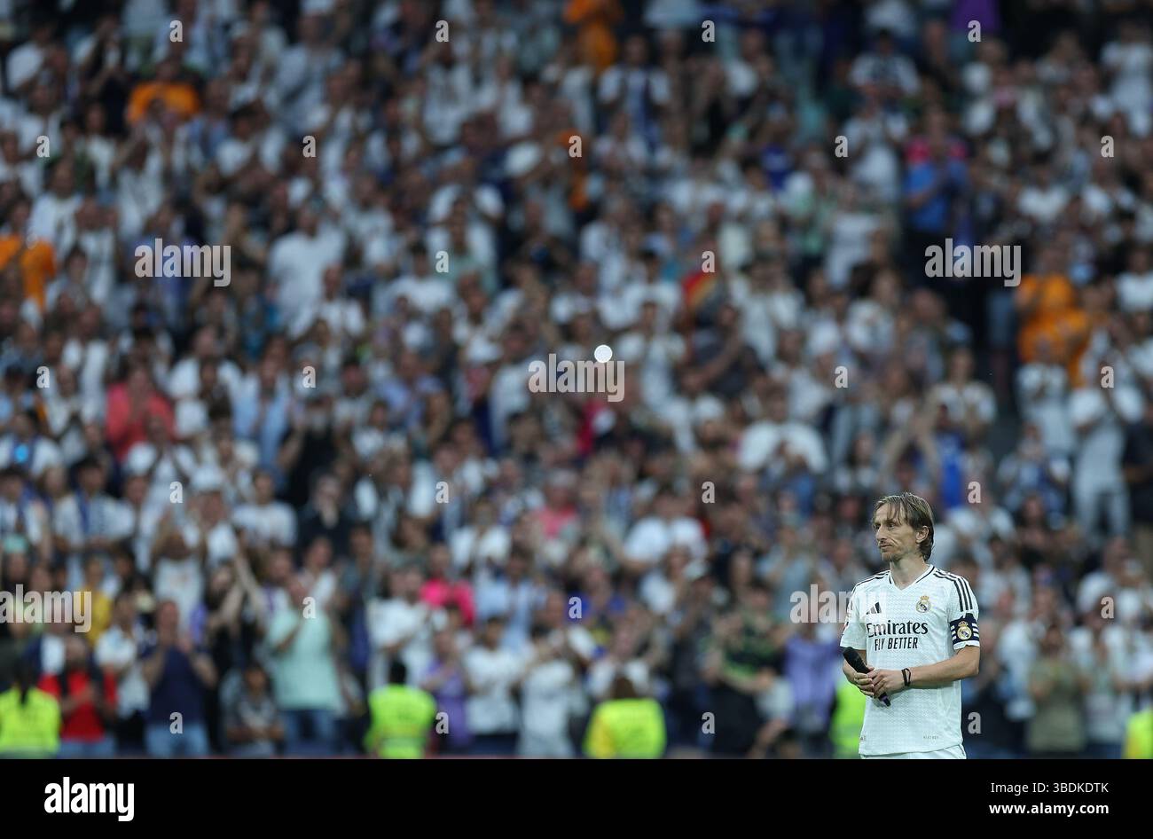 Madrid, Spain. 24th May, 2025. Luka Modric during his last match in a ...
