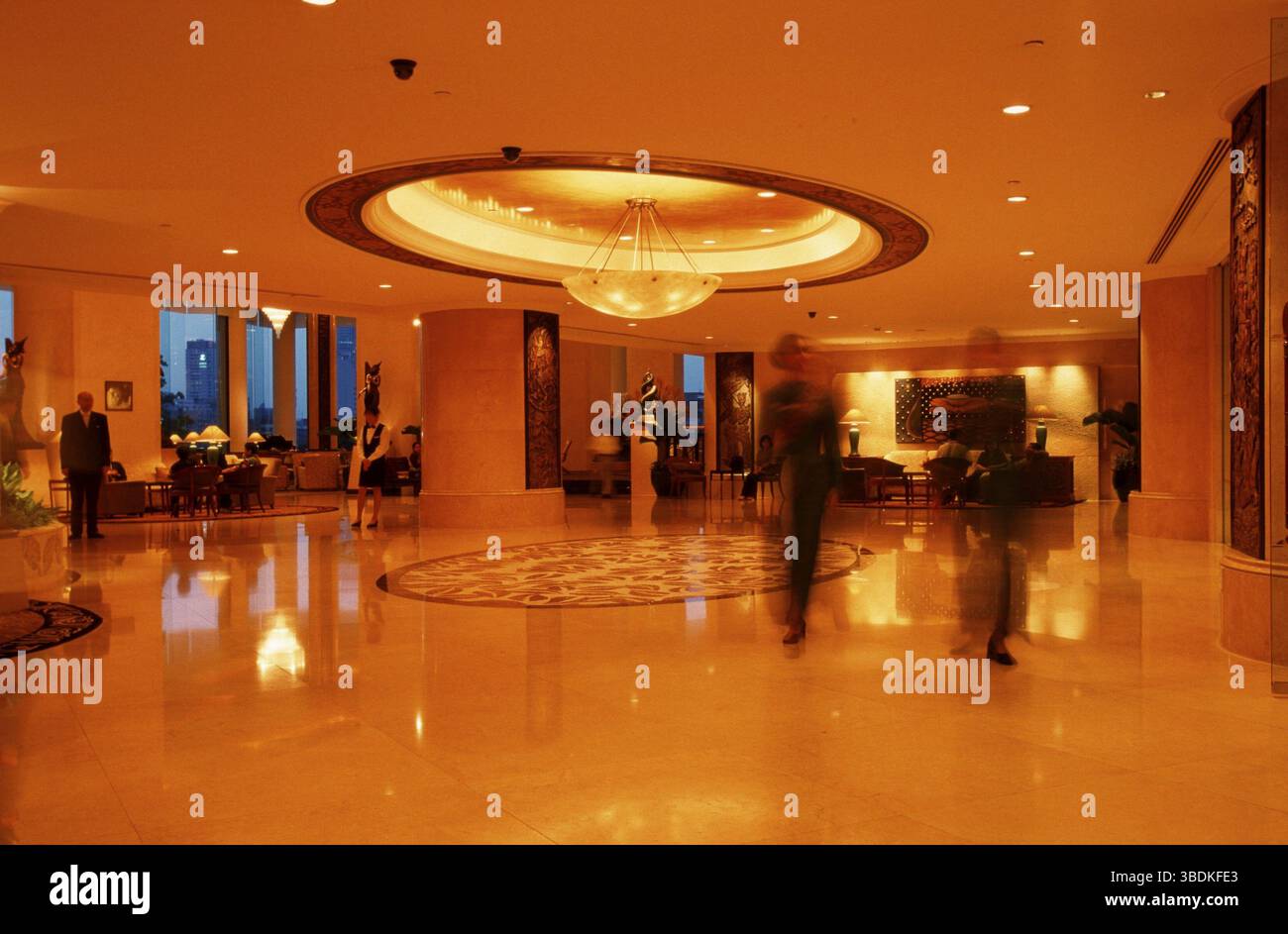 Lobby of Shangri-la Hotel, reception hall of, asia, inside, landscape ...