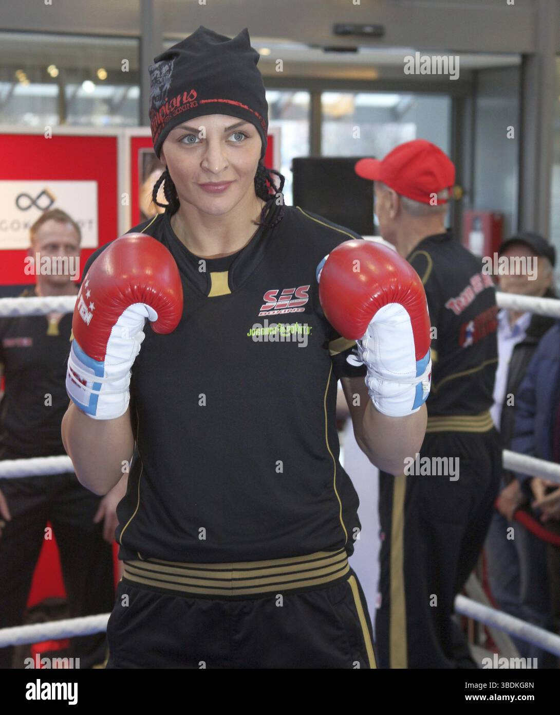 German WBO and WBF middleweight boxing world champion Christina Hammer ...
