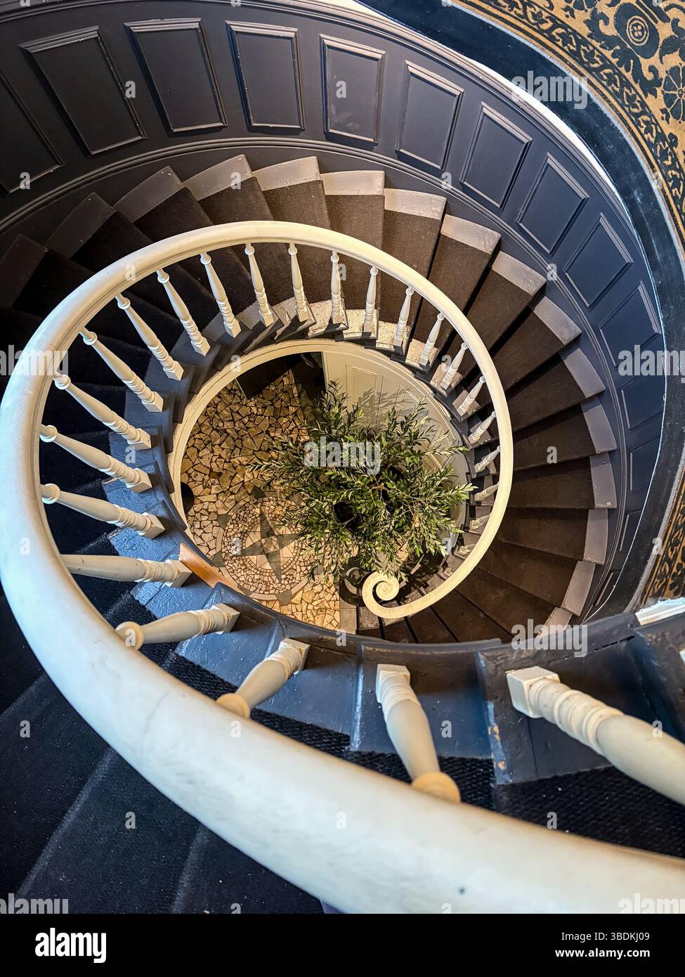 Spiral staircase inside Terroni restaurant in a former courthouse ...