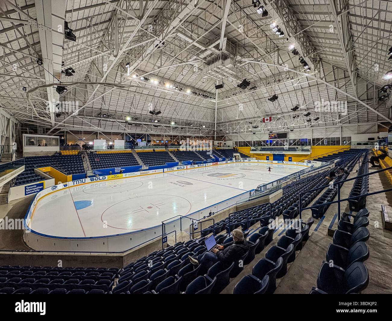 Mattamy athletic centre ice rink interior view showing the seating, ice ...