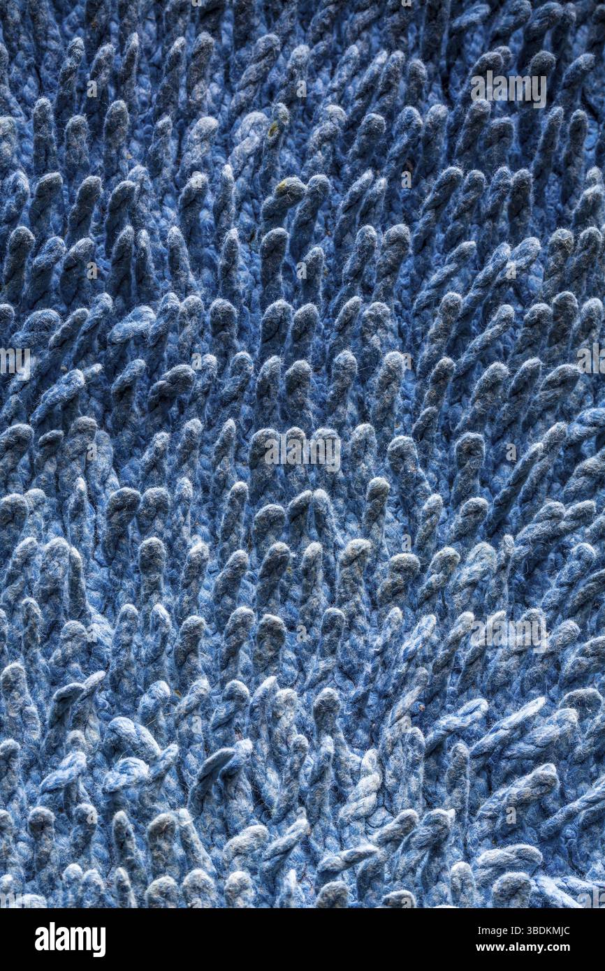 Closeup detail of blue carpet texture background Stock Photo - Alamy