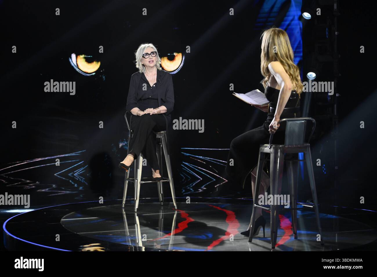 Rome, Italy. 24th May, 2025. Rome: Rai Studios ex Dear. Transmission Belve with Lunetta Savino ...